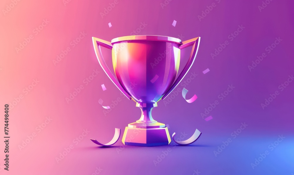 Stylized Trophy Icon. Symbol of Achievement. Minimalist Sports ...