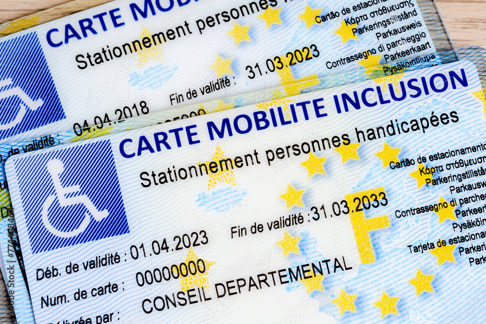 Carte mobilité inclusion stationnement personnes handicapées ...