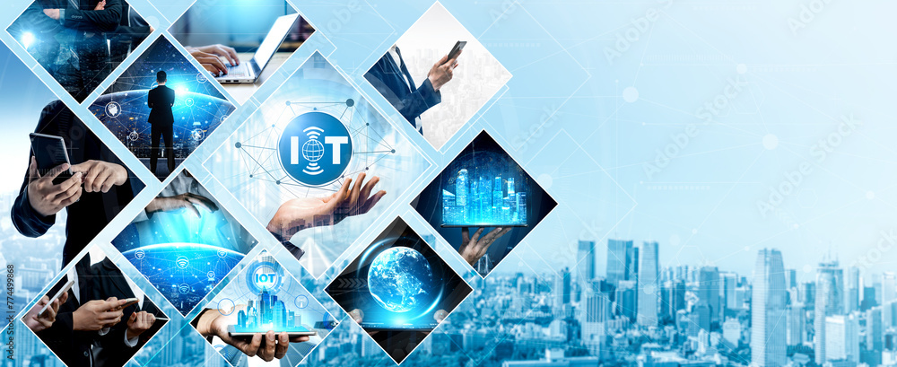 Communication technology , smart connection IOT and people network ...