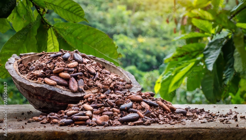 cocoa beans for chocolate making, natural chocolate made with Amazonian ...
