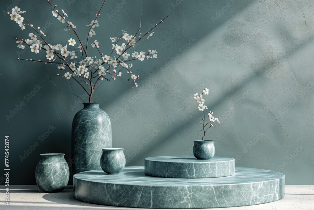 Modern Contemporary Empty Merchandise Podium Display Case Retail Stand ...