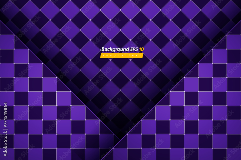 checkered pattern purple color background, luxury design, abstract ...