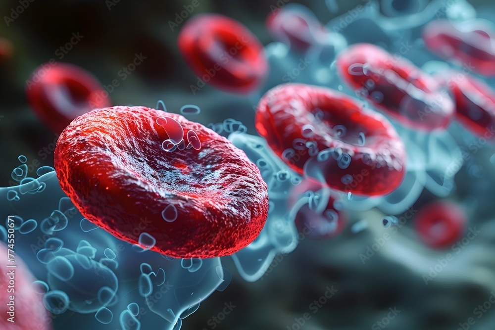 Contrast Enhanced of Detailed Red Blood Cells in a Medical Blood Smear ...