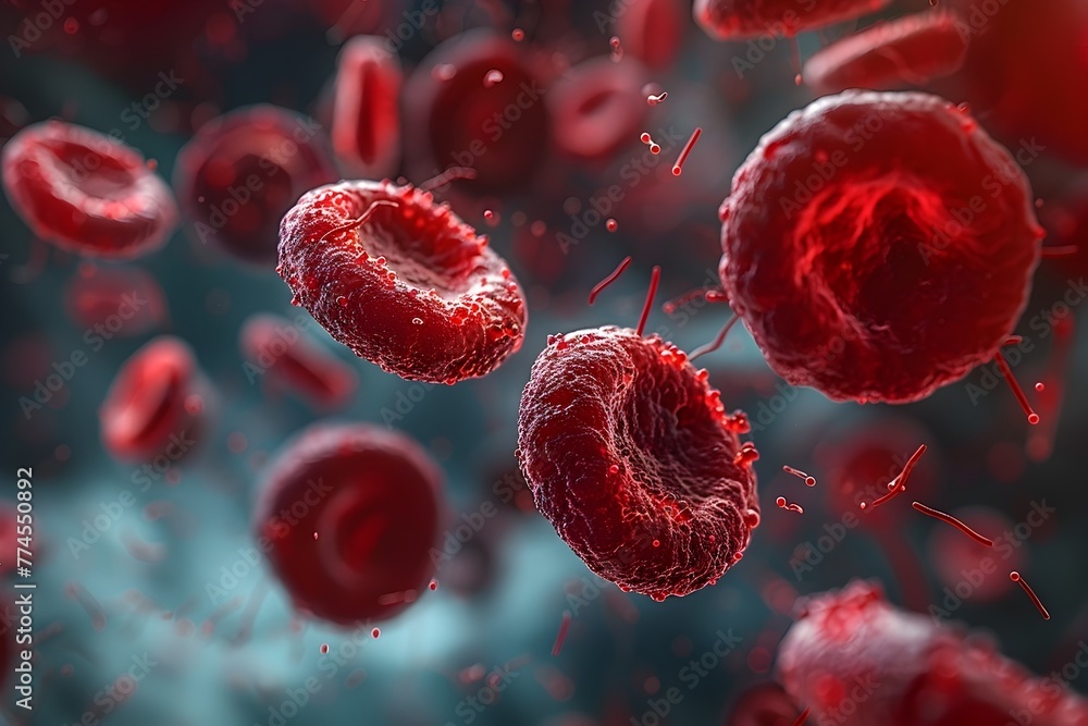 Detailed D Rendered Animation of the Step by Step Process of Red Blood ...
