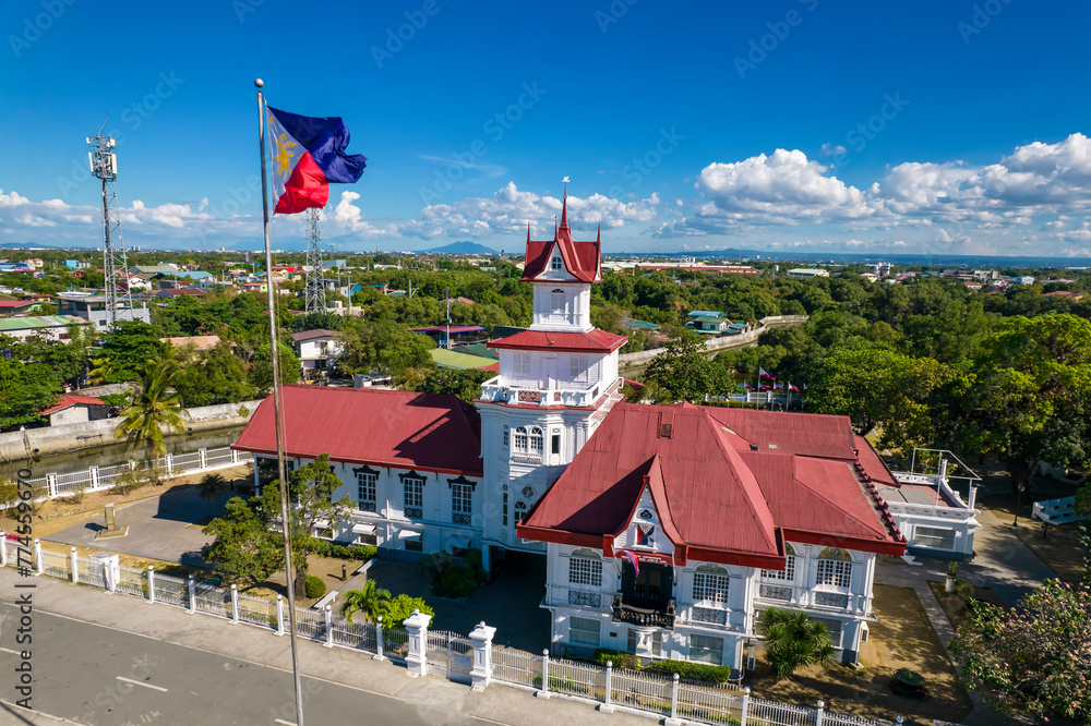 Kawit, Cavite, Philippines - Aerial of Emilio Aguinaldo Shrine and the ...