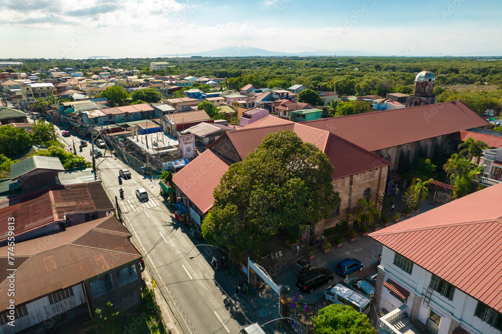Kawit, Cavite, Philippines - Aerial of the Diocesan Shrine and Parish ...
