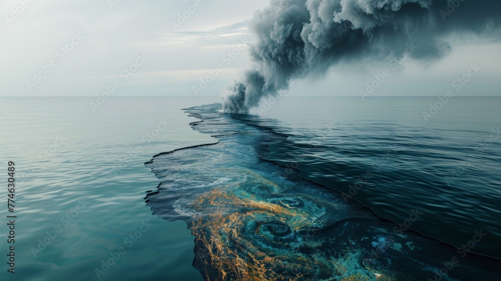 The problem of releasing toxic substances into the sea world ocean day ...