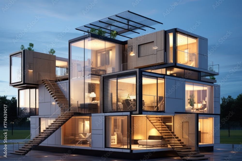 Colorful modular homes , Industrialized construction of modular homes ...