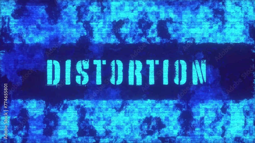 Duotone Glitch Distorted Blocks Animated Intro Text Stock Template ...