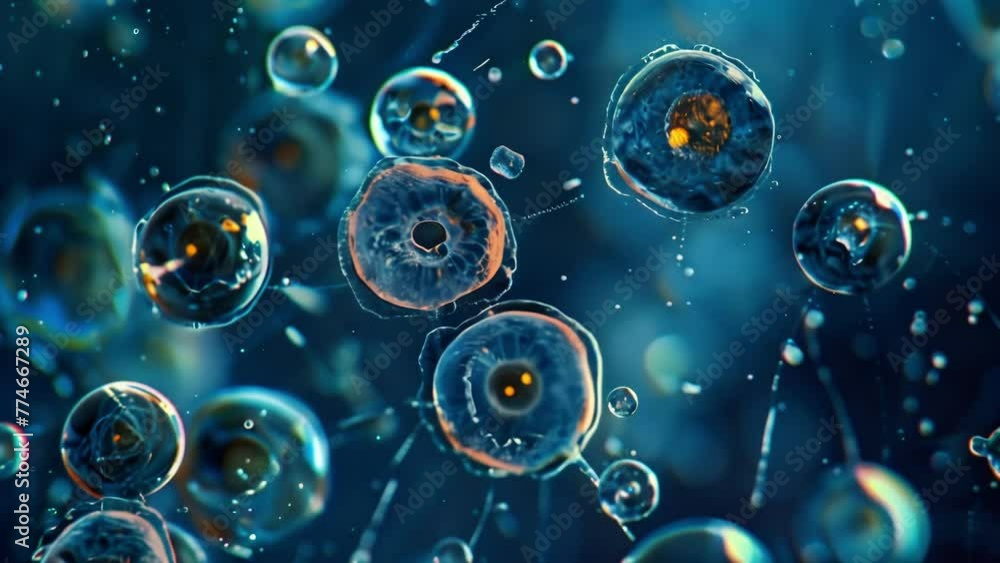 In this microscopic image hundreds of tiny animal cells can be seen ...