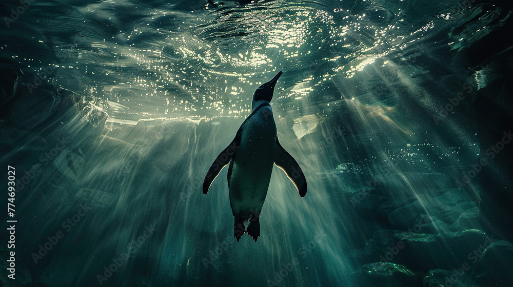 penguin swimming in water World penguin day April 25, Penguin Awareness ...
