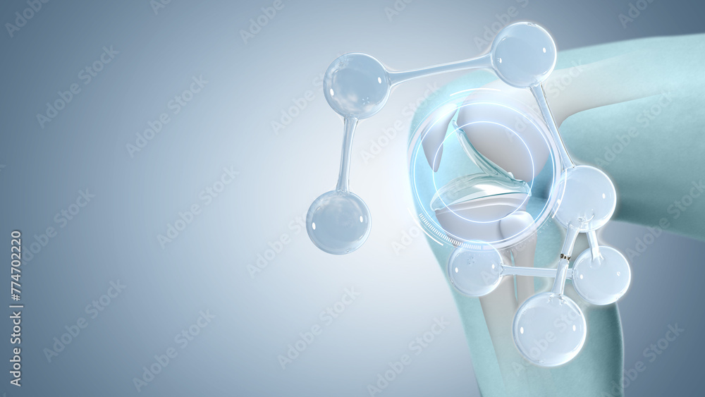 Treat bones and joints and bones Increase collagen in knee joints 3d ...