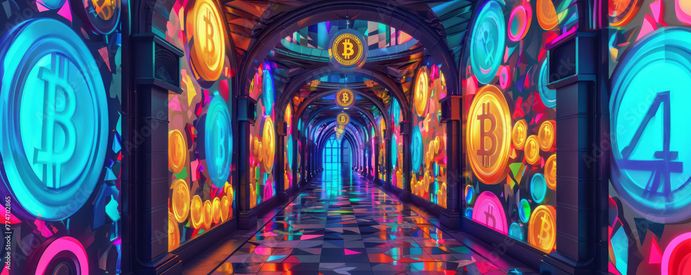 In a surreal fantasy setting, digital currencies duel with conventional ...