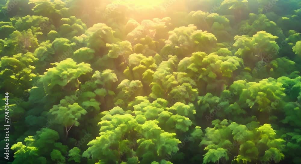 Vidéo Stock Oak forest in the wind. The wind moves and rustles the ...