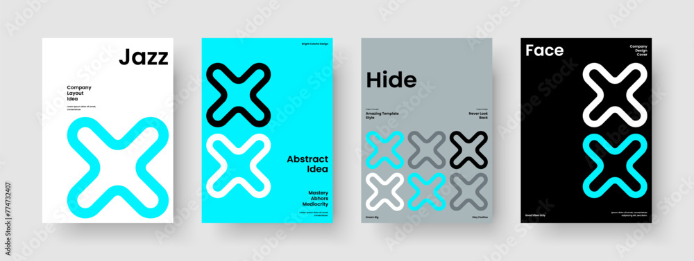 Geometric Flyer Design. Isolated Poster Template. Creative Banner ...