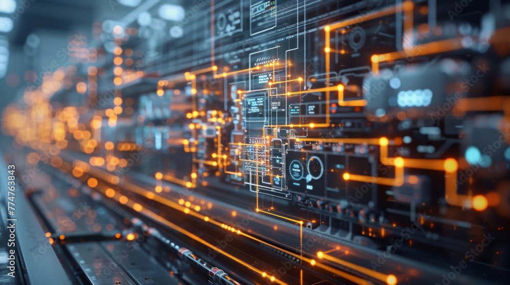 Supply Chain, a sophisticated workflow diagram detailing the various ...