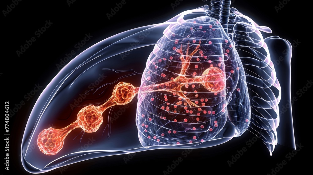 The aggressive nature of lung cancer cells is characterized by their ...