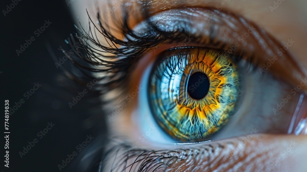 Peer into the intricate universe of the human eye with an extreme macro ...