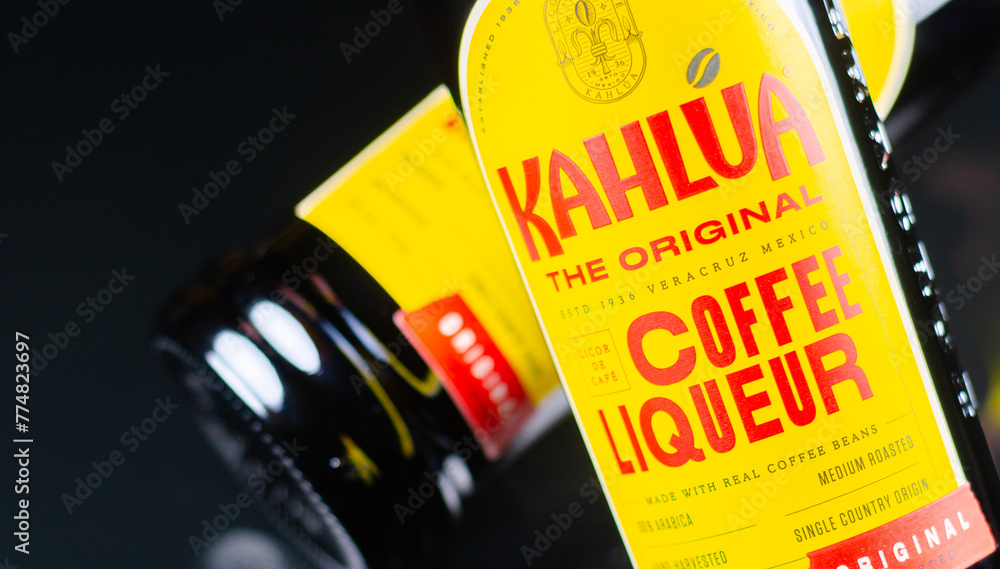 LONDON, UK - 27 MARCH 2024 Kahlua Original, the original Mexican coffee ...