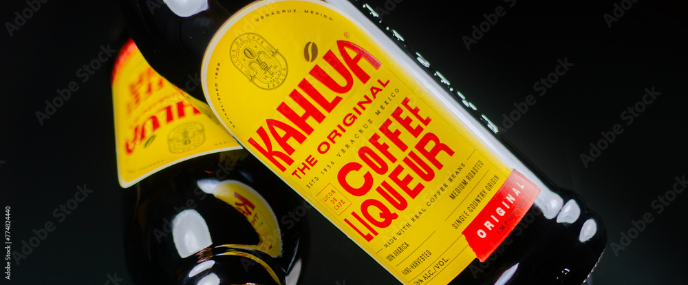 LONDON, UK - 27 MARCH 2024 Kahlua Original, the original Mexican coffee ...