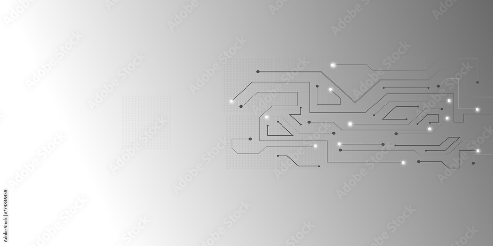 Vectors High-tech connection system on a white background. Technology ...