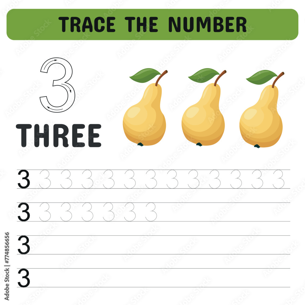 Cards for learning numbers from 1 to 10 with vegetables and fruits ...