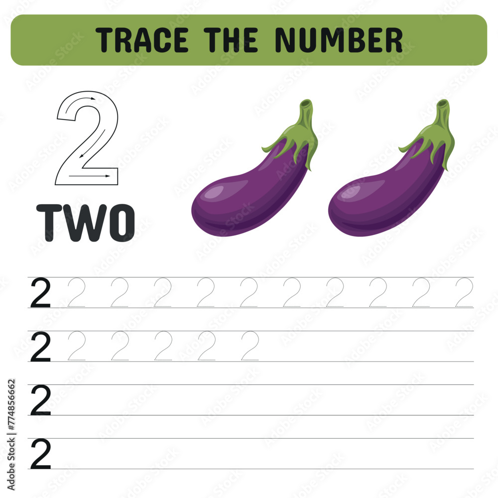 Cards for learning numbers from 1 to 10 with vegetables and fruits ...