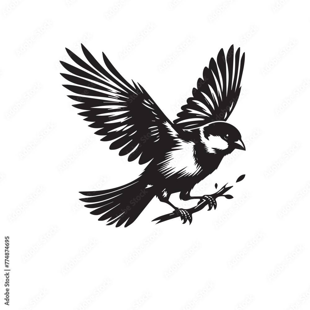 sparrow silhouette tattoo,sparrow silhouette flying ,sparrow silhouette ...