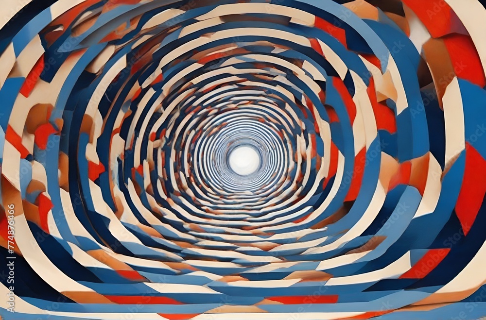optical illusions that create visual paradoxes, abstract art Stock ...