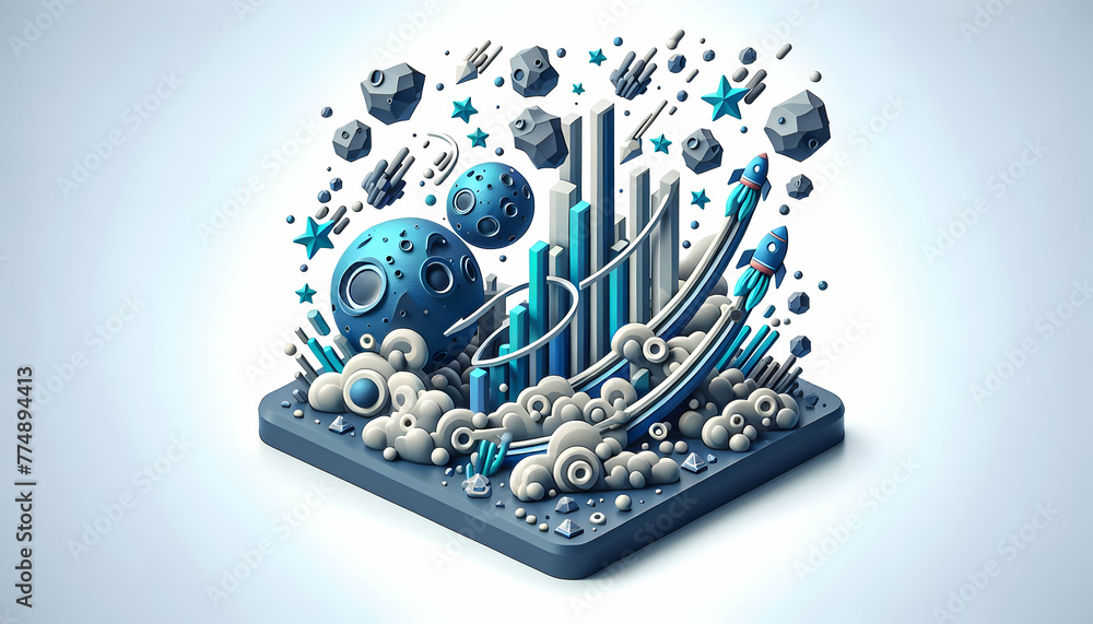 3d flat icon as Cosmic Lattice The intricate lattice of space time and ...