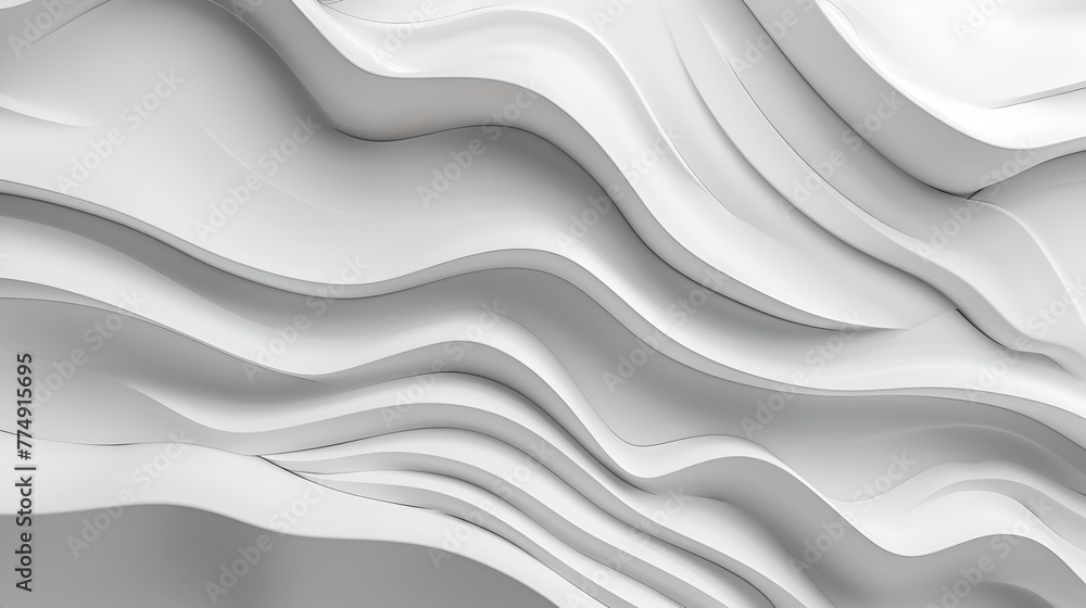 Abstract white waves texture for modern background design. Dynamic ...