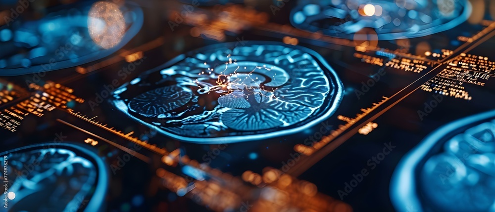 Detailed Brain Scan Revealing Neural Pathways and Affected Areas in ... Detailed Brain Scan Revealing Neural Pathways and Affected Areas in ...