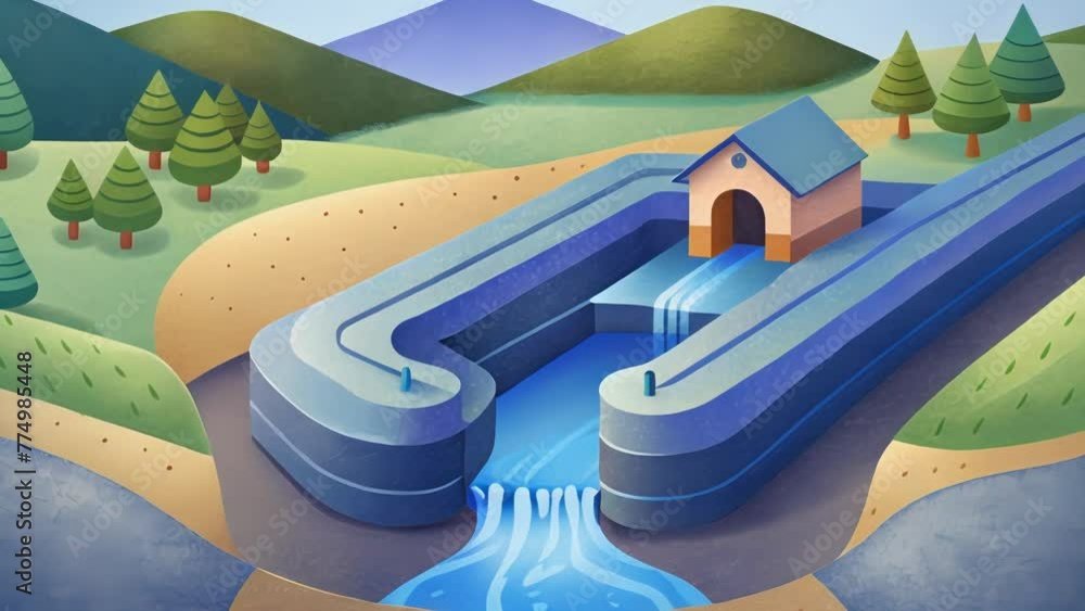 A redesigned stormwater drainage system that diverts excess water to ...