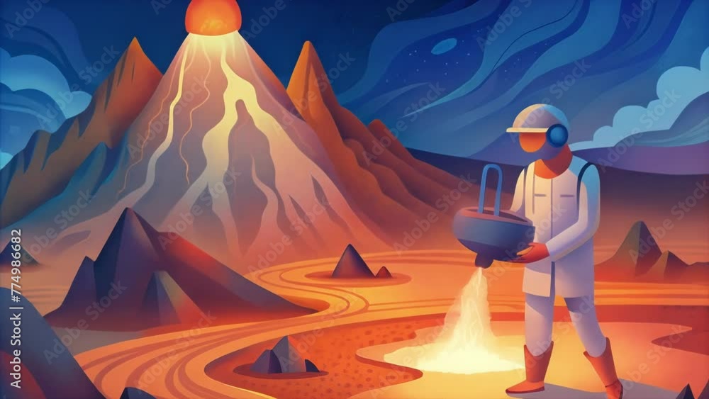 Using advanced technology a geothermal energy scientist maps out the ...