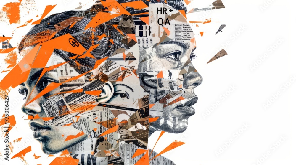 Propaganda poster of 1960s. Different pieces template, in the style of ...