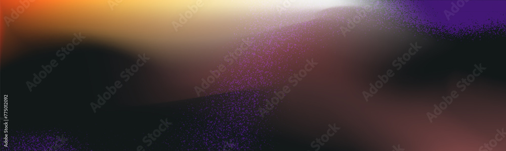 Film grain gradient overlay with noise. Retro background with light and ...