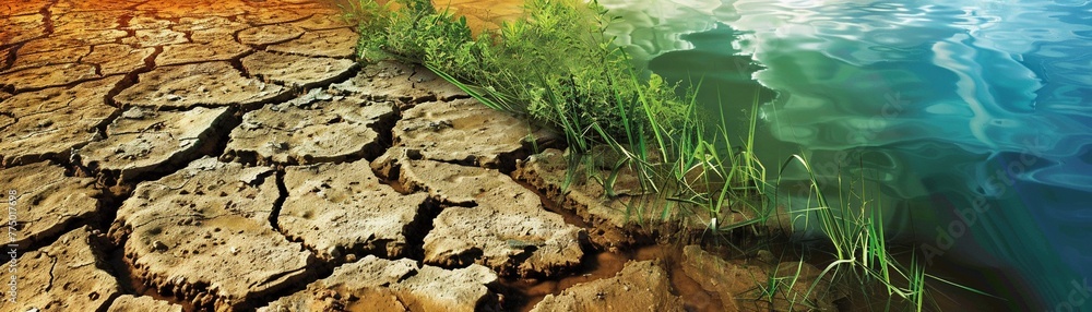 Water Scarcity Explore the exacerbation of water scarcity issues as ...