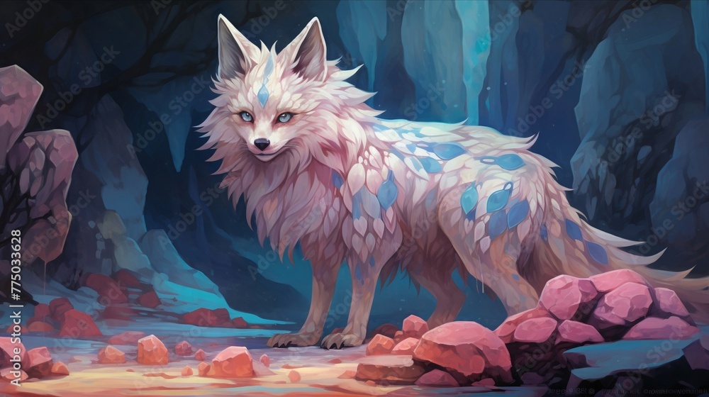 Whimsical shapeshifter, enigmatic forms, fantasy wilderness, dusk ...