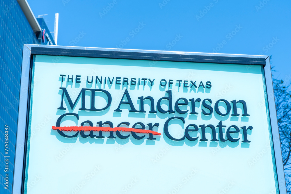 Houston, Texas, USA - April 3, 2024: University of Texas MD Anderson ...