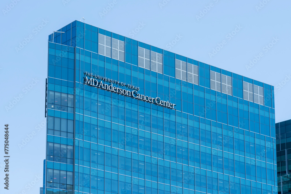 Houston, Texas, USA - April 3, 2024: MD Anderson Cancer Center at Texas ...