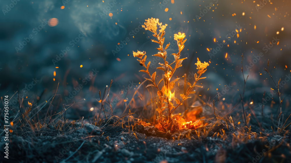 The Miracle of the Burning Bush in the Bible - A Plant Ablaze on Fire ...