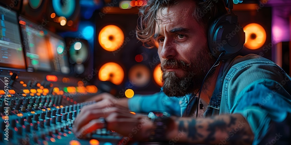 Advancing Technology: Man Upgrading Computer Software with Progress Bar ...