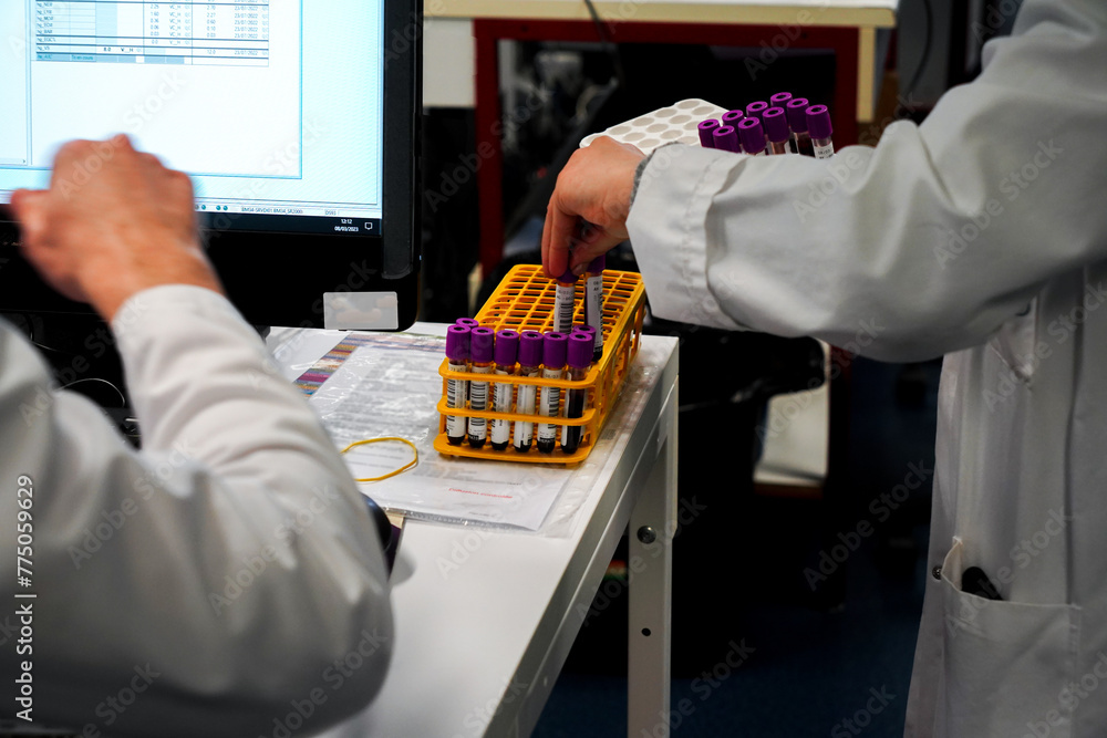 Technical platform of laboratory . Validation of NFS results blood ...