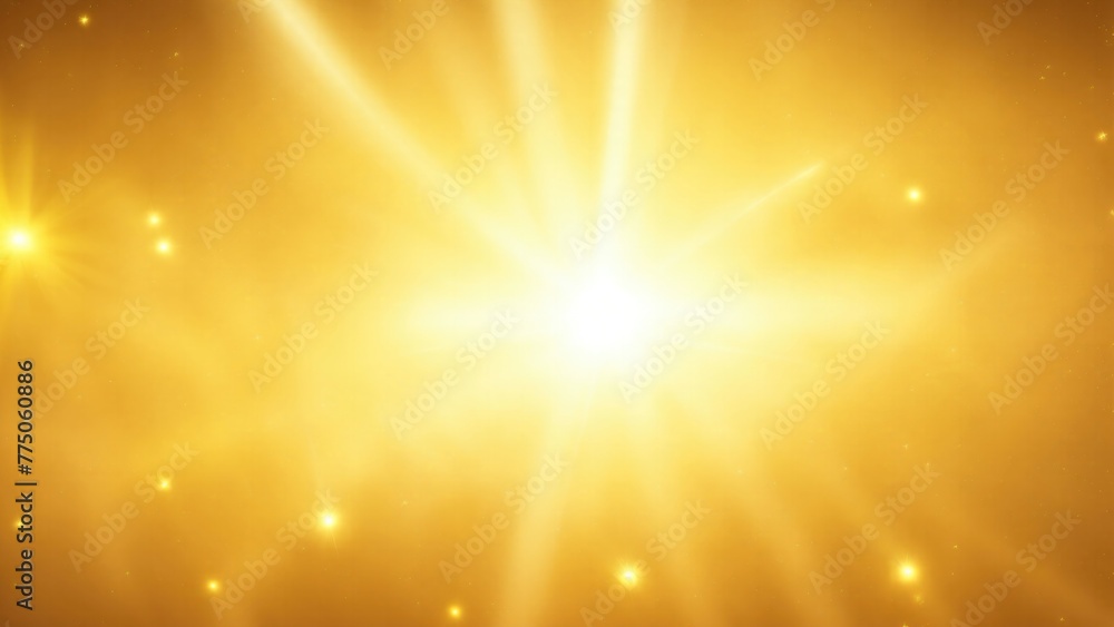 Asymmetric Yellow light burst, rays of lights on dark Maroon background ...