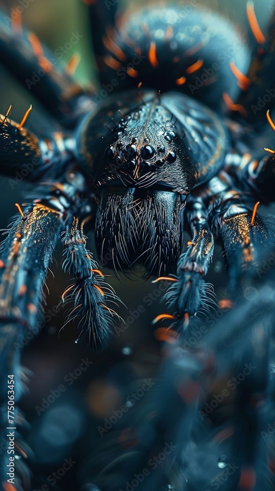 arachnid Show intricate details of the spiders anatomy to evoke a sense ...
