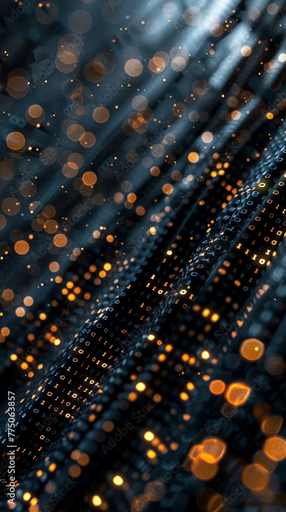 Craft a dynamic die-cut design featuring a close-up shot of intricate ...