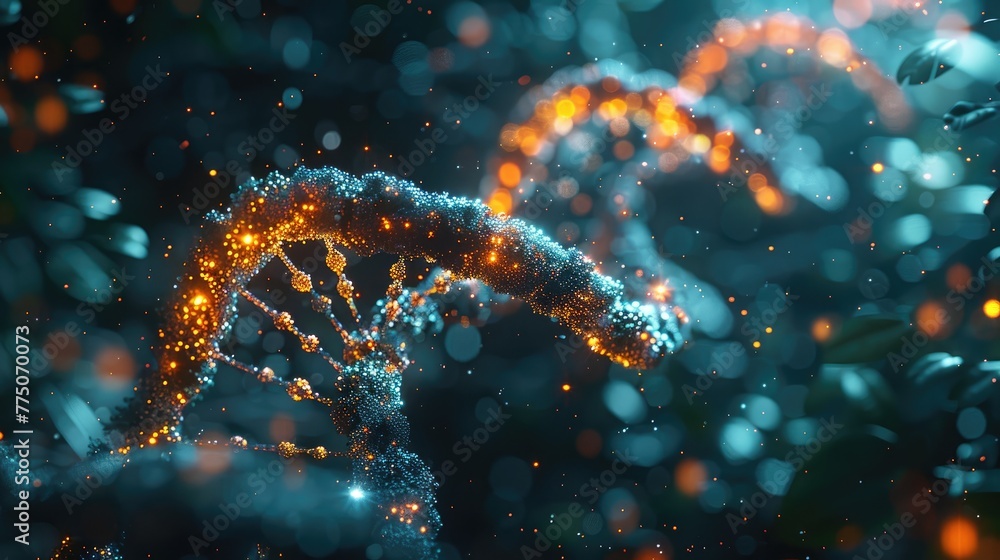 Genetic editing concept with CRISPR technology tools and DNA ...