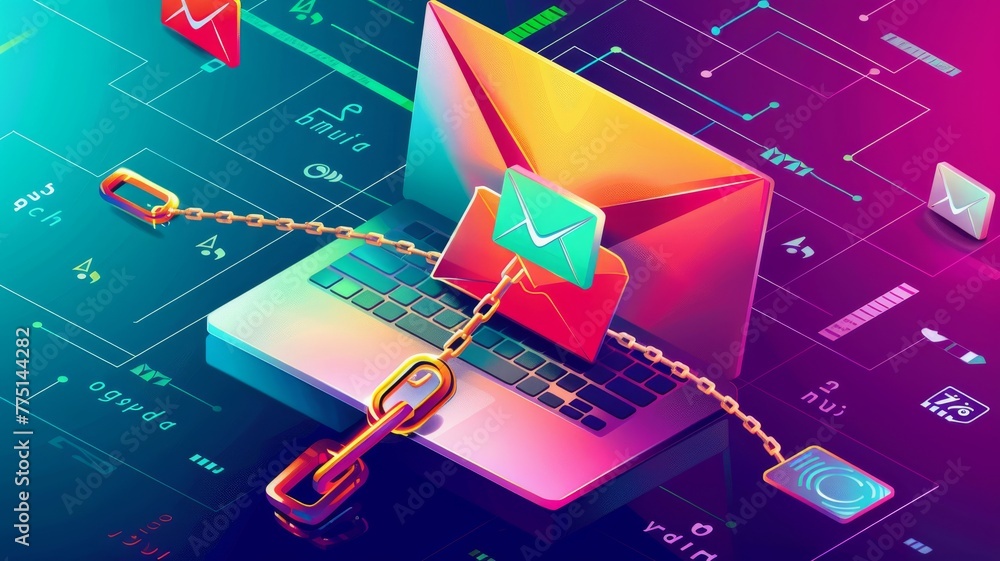 Phishing attack prevention, illustrating an email filter catching ...