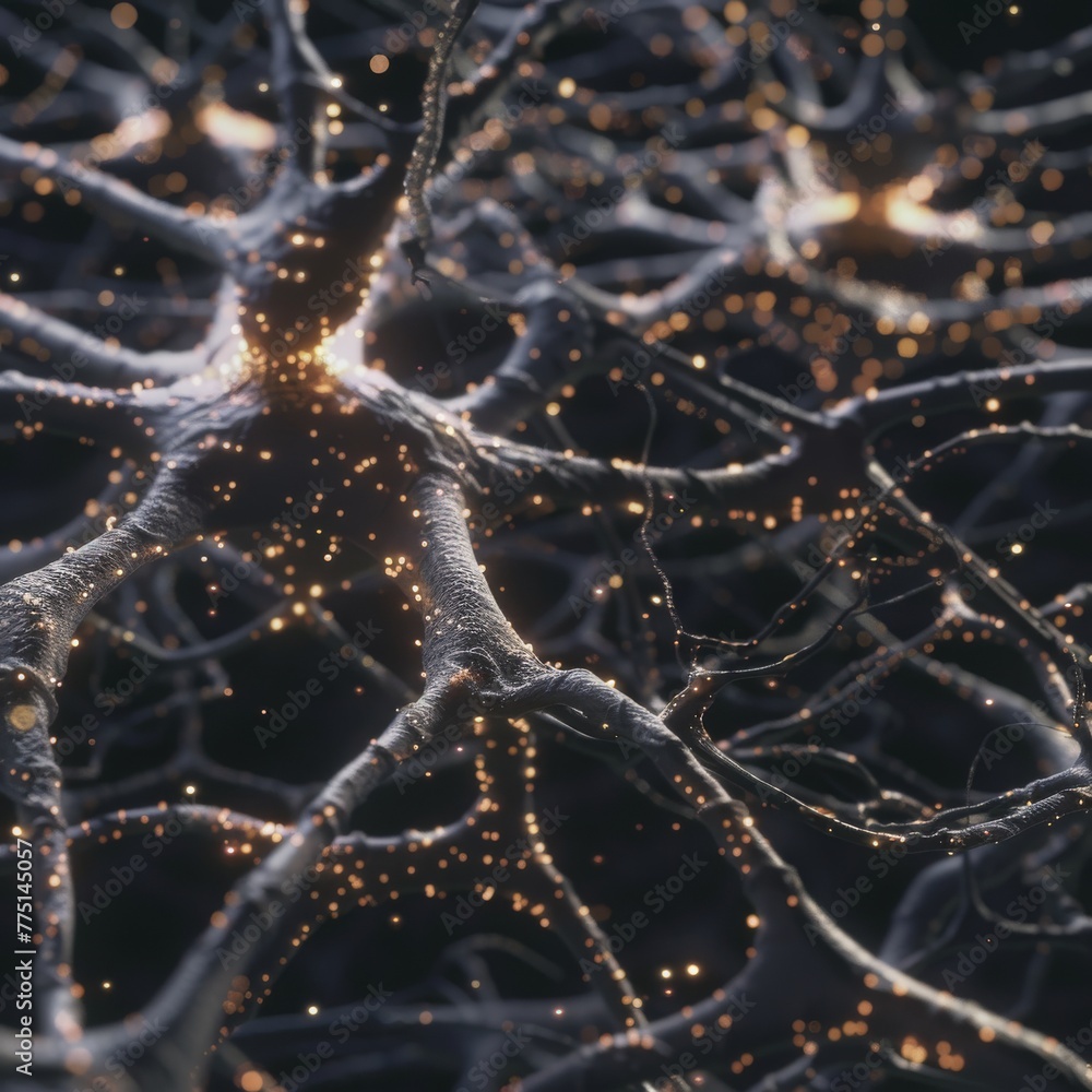 Neural network brain analogy, illustrating the similarities between AI ...