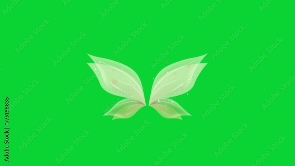Butterfly Fairy Tale, 3D icon Pack collection, Animation Video Green ...
